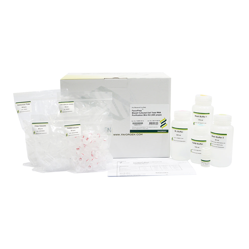 FavorPrep™ Blood/Cultured Cells Total RNA Extraction Mini Kit (300 pre
