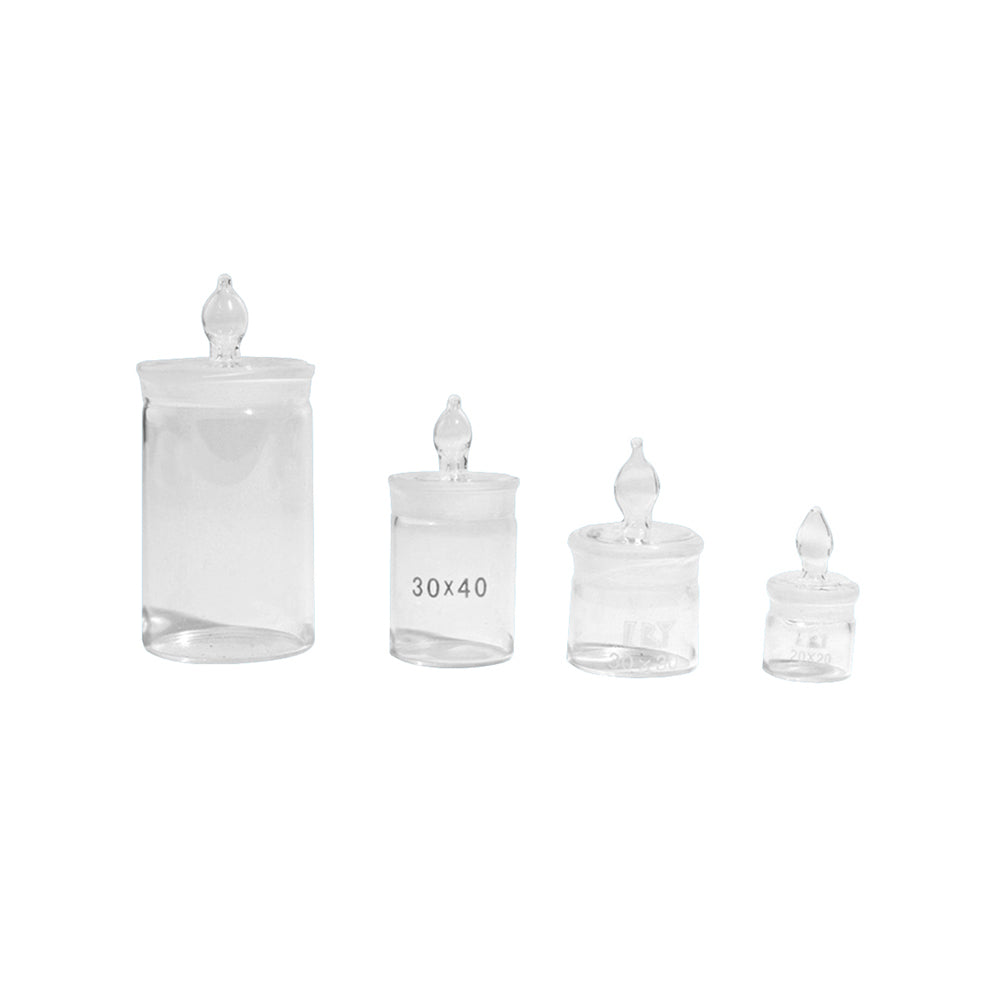 Weighing Bottle, Tall Form, Ground Stopper, OD 30mm, H 30mm, 300 pcs/c